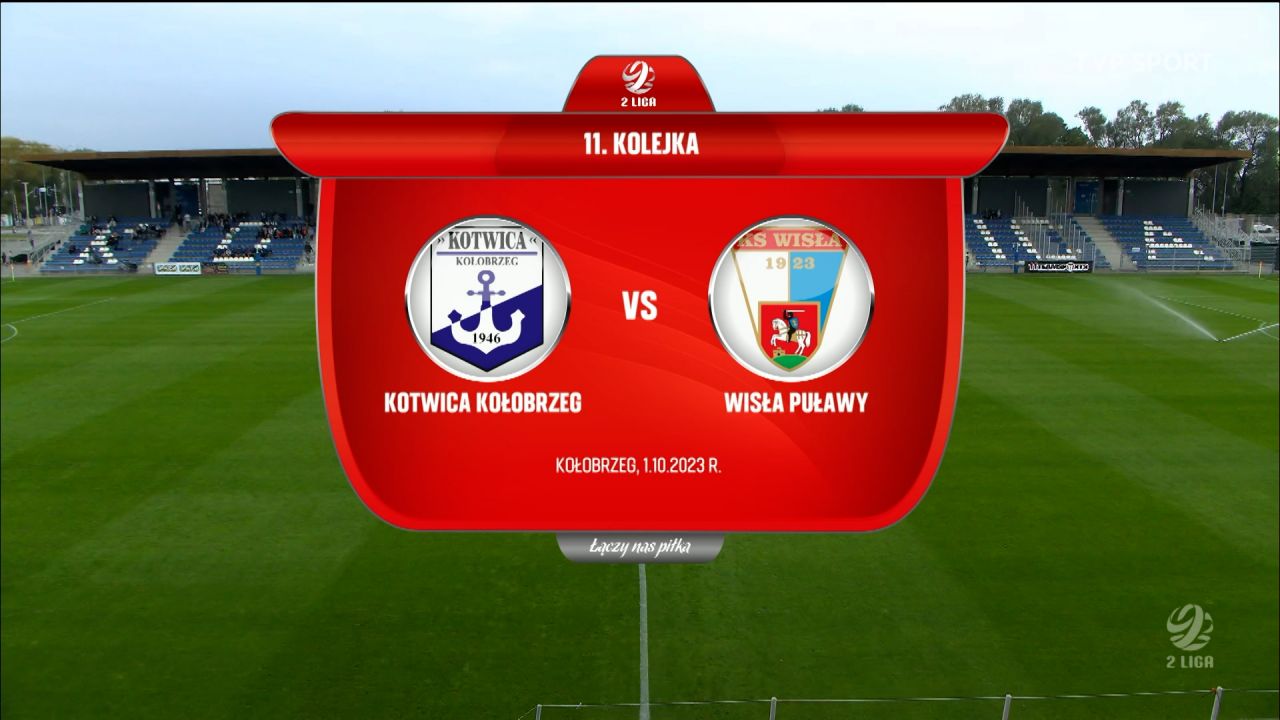 Kotwica Kołobrzeg Wisła Puławy Piłka nożna 2 liga 11 kolejka 01
