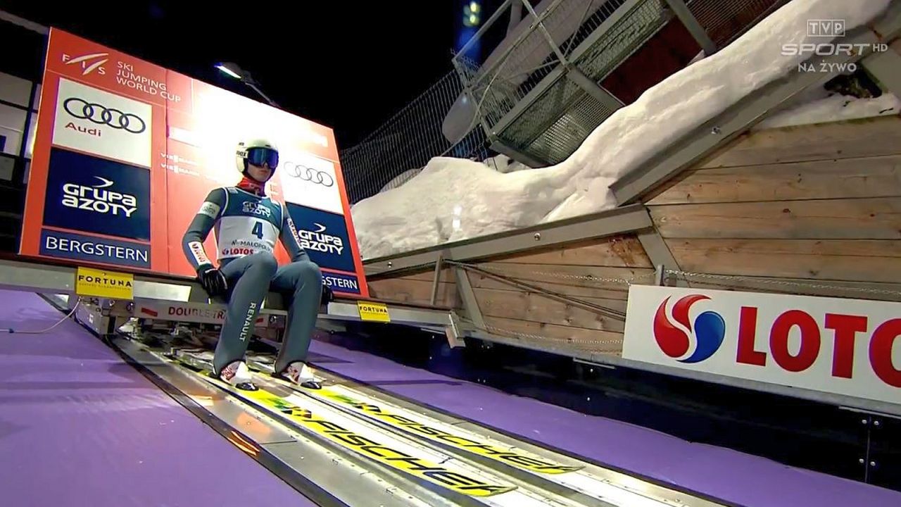 Puchar Świata, Zakopane. Skok Pawła Wąska w drugiej serii [wideo] | TVP SPORT