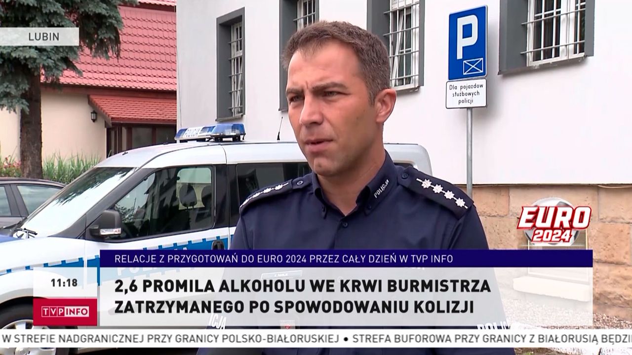 Pijany burmistrz Chocianowa spowodował wypadek | TVP INFO