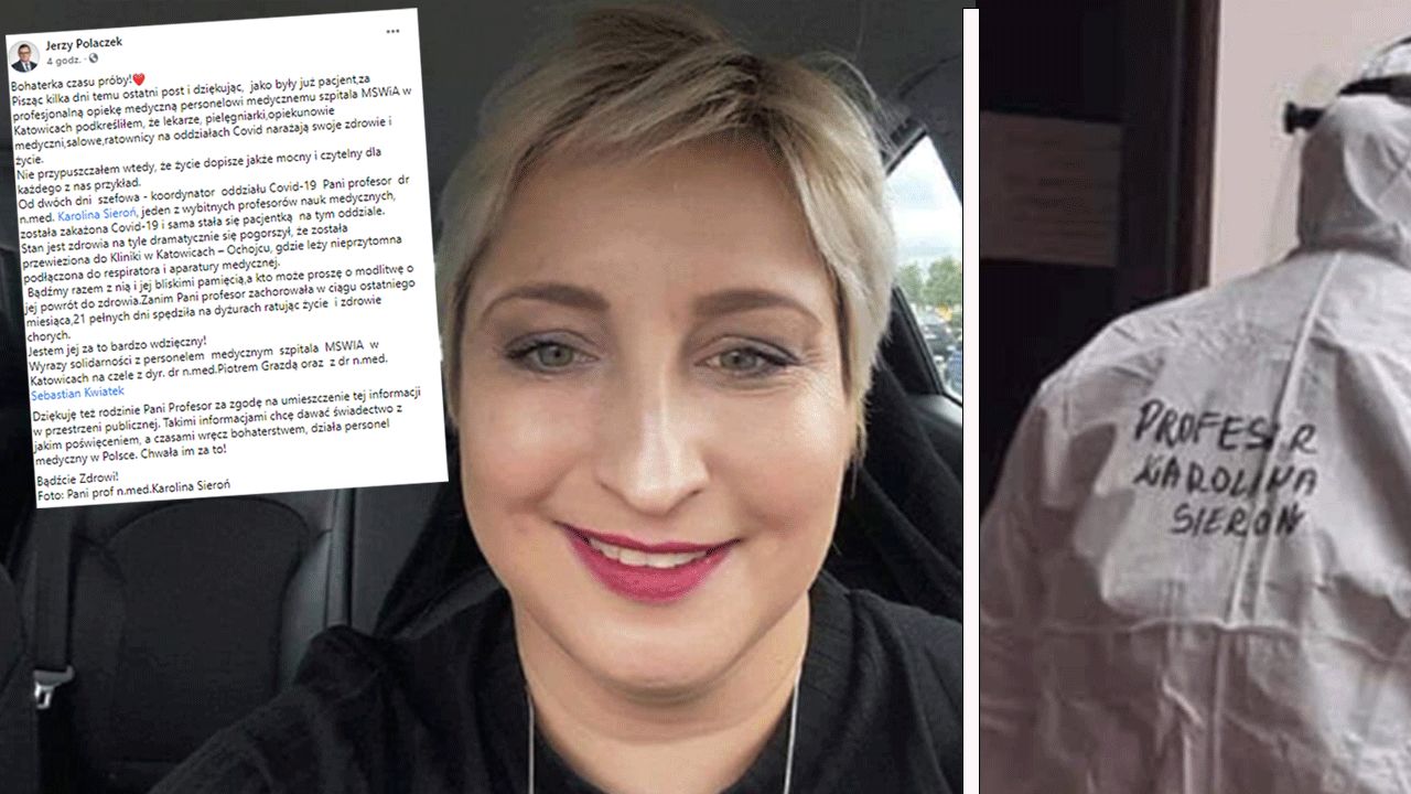 Prof. Karolina Sieroń leczyła pacjentów z koronawirusem, teraz sama ma ... Prof. Karolina Sieroń leczyła pacjentów z koronawirusem, teraz sama ma ...