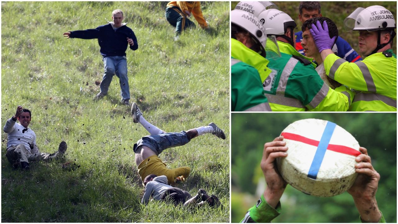 Cheese Rolling w Gloucester - zawody w gonieniu sera na Copper's Hill. Szczegóły, data | TVP SPORT