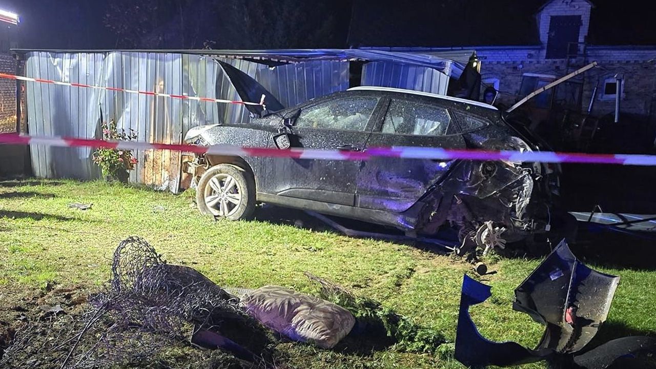 Mazowieckie: Pijana kobieta wiozła dwójkę dzieci. Wypadek w Karniewie | TVP INFO