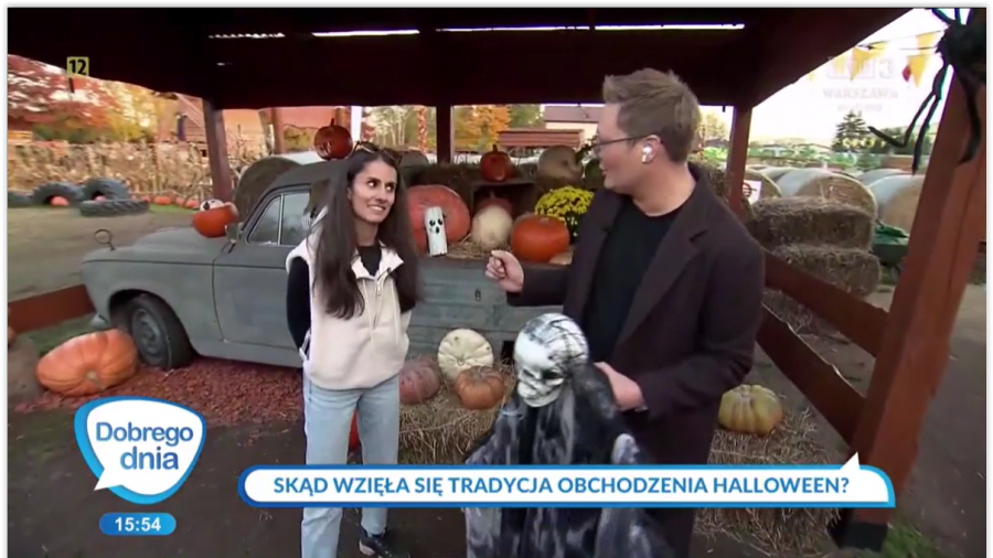 Cukierek czy psikus? Czyli halloweenowa farma w Warszawie. / fot. TVP3 Warszawa