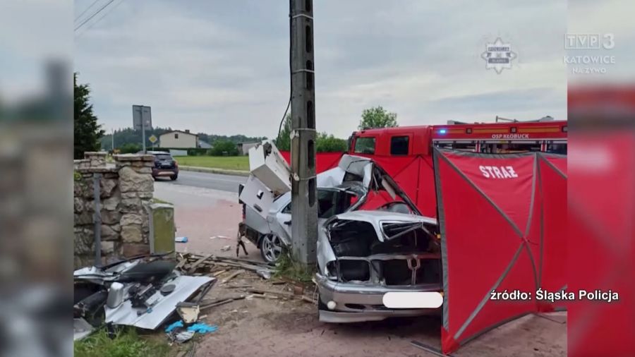 Tragiczny wypadek w Kłobucku. Nie żyje 18-latka