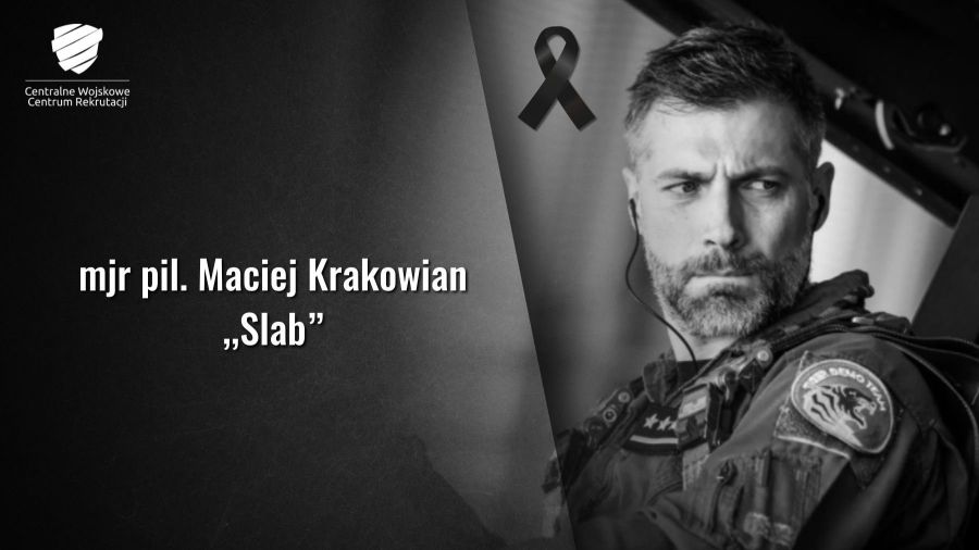 Katastrofa F-16. Nie żyje pilot z Poznania