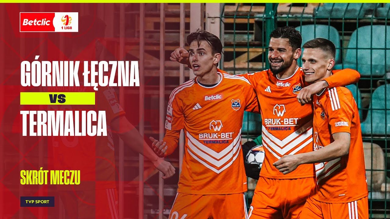 Górnik Łęczna – Bruk-Bet Termalica Nieciecza. Betclic 1 Liga, 15. kolejka [SKRÓT] | TVP SPORT